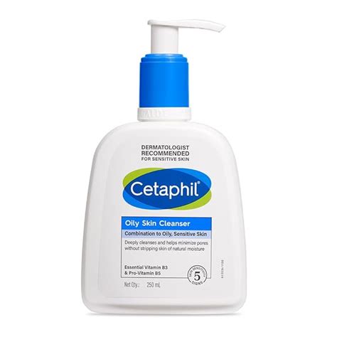 Cetaphil Oily Skin Cleanser Daily Face Wash For Oily Acne Prone Skin Gentle Foaming 250ml