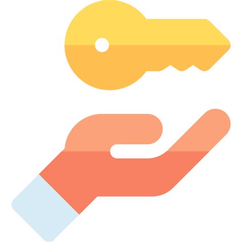 Key Basic Rounded Flat Icon