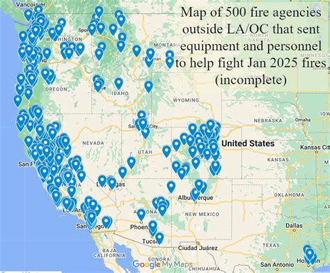 Map Of Firefighting Assistance To La For Jan 2025 Fires Album On Imgur