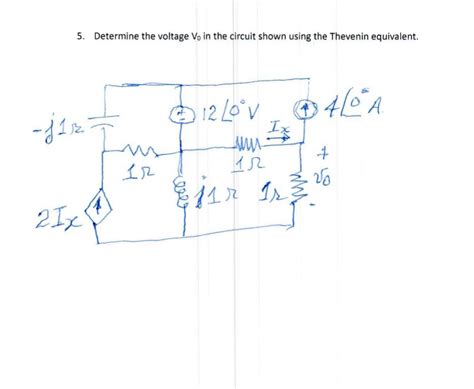 solved determine the voltage v0 ﻿in the circuit shown using