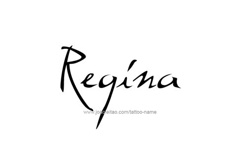 Regina Name Tattoo Designs Artofit