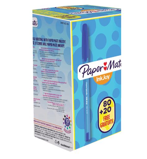 S0977420 Papermate Inkjoy 100 Blauw Medium Printerplazanl