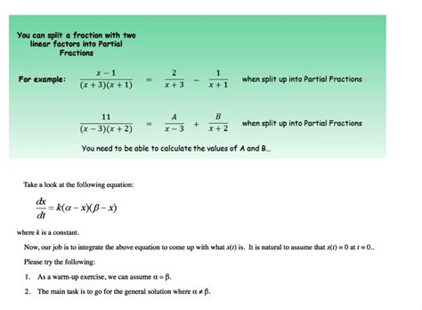solved you can split a fraction with two linear factors into partial
