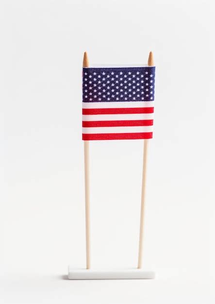 Premium Photo Miniature Rectangle Paper American Flag