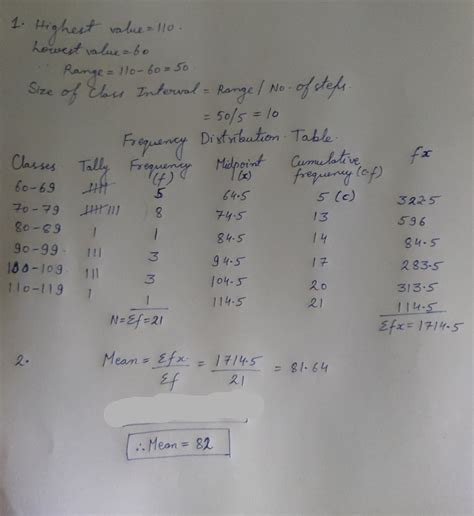 Solved Reading Materials Steps In Constructing A Frequency
