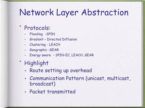 ppt sensor network simulation sensim components analysis