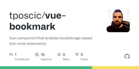 github tposcic vue bookmark vue component that enables localstorage