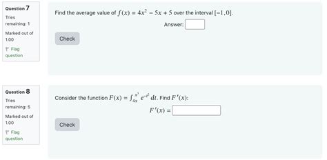 Solved Find the average value of f(x)=4x2−5x+5 over the | Chegg.com