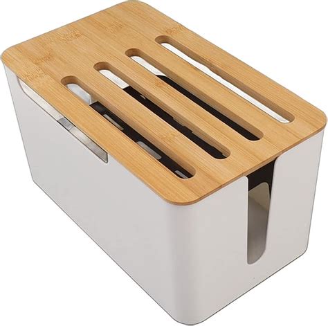 Router Storage Box Eco Tidy Organization Wifi Router Organizer Living Room Bamboo