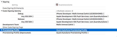 ios app has conflicting provisioning settings in build settings