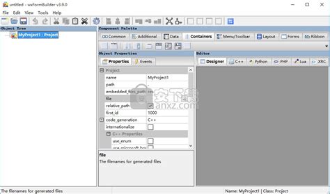 Wxformbuilder下载 界面编辑设计工具 V39 官方版 安下载