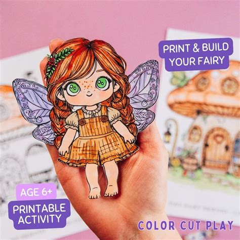 Free Paper Doll Templates Fairy Fairy Paper Doll Printable