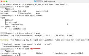 How To Uninstall Packages With Homebrew