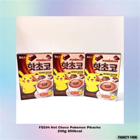 Jual Hot Choco Pokemon Pikachu Fd204 Shopee Indonesia