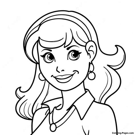 Daphne Scooby Doo Coloring Page Coloring Pages Com