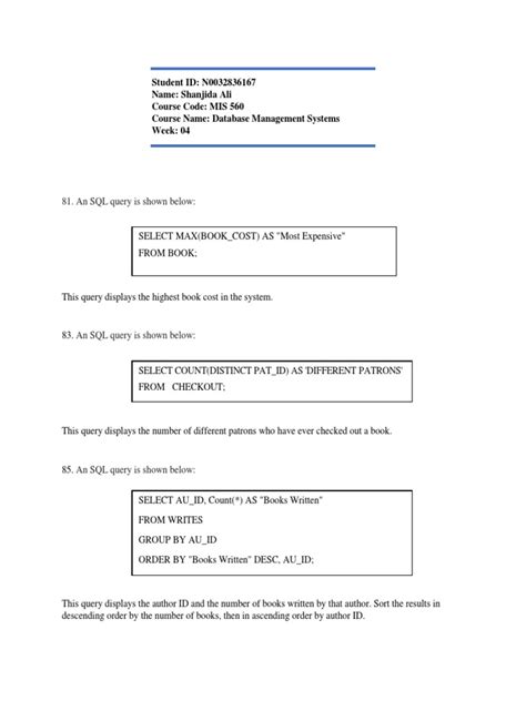 Week 4 Answer Pdf Data Computer Science