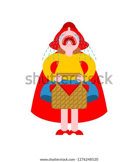 Little Red Riding Hood Basket Cakes Stock Vector Royalty Free