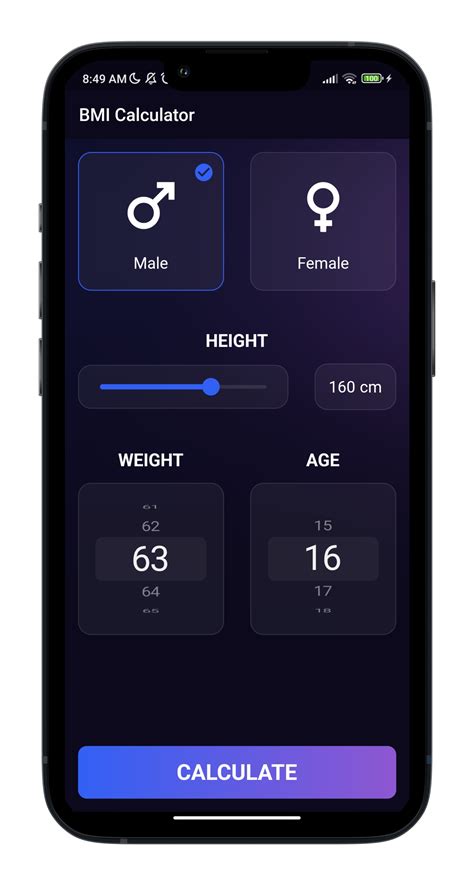 Github Maviswisanggenibmi Calculator App Bmi App With Flutter
