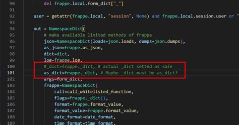 Dict Is An Invalid Variable Name Because It Starts With Script Report Frappe Forum