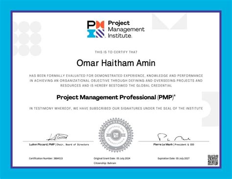 I Am Thrilled To Announce That I Have Officially Obtained My Project Management Professional