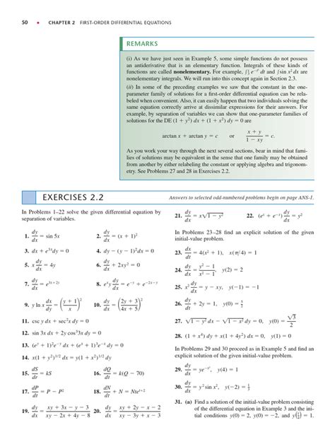 Seperable Variable Practice Pdf