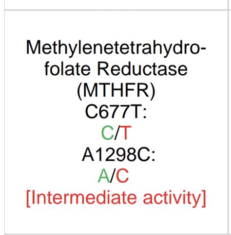 Genesight Test Results Rmthfr