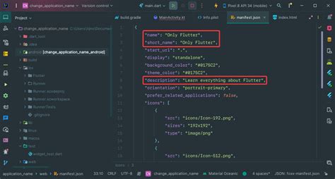 How To Change The Name Of Your Flutter Application OnlyFlutter