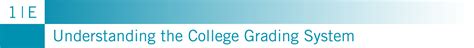 1 E Understanding The College Grading System The Companion For The