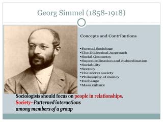 George Simmels Book On Individuality And Social Forms Ppt