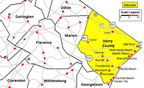 Horry County Map Of Buildings