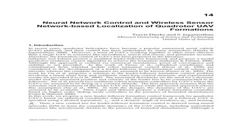 pdf neural network control and wireless sensor network based