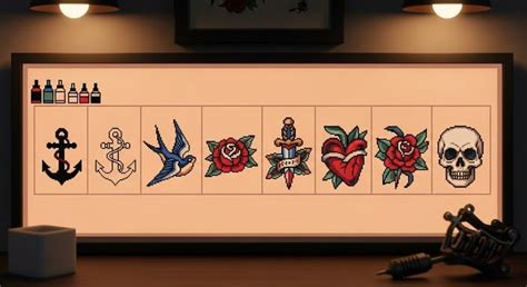 Free Traditional Tattoo Flash Image Tattoo Heart Bird Download At Stockcake