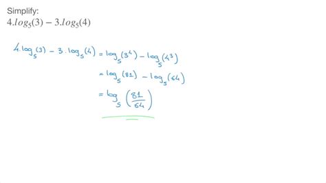 Logarithms Simplifying Expressions With Logarithms Examples