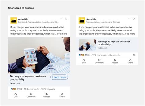 소셜 업데이트과 스폰서 콘텐츠에 대한 이미지 크기 및 타사 링크의 차이점 마케팅 솔루션 도움말