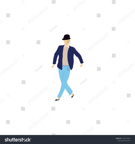Vector Isolated Dancing Man Illustration Dancing Stock Vector Royalty Free
