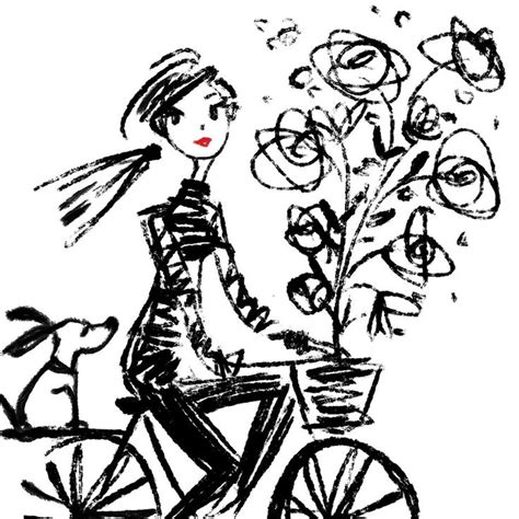 Bike Ride Drawing By Anne Keenan Higgins Doodle Addicts Graphic
