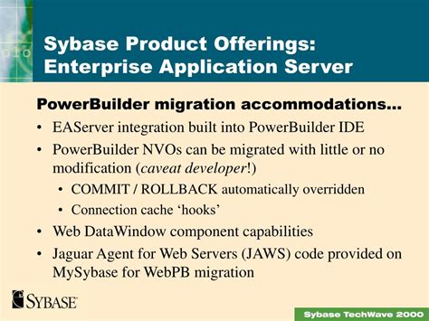 Ppt Ia343 Migrating Powerbuilder Applications Powerpoint Presentation