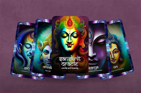 Sanskrit Oracle Words And Meaning 22 Cards Oracle Deck Etsy