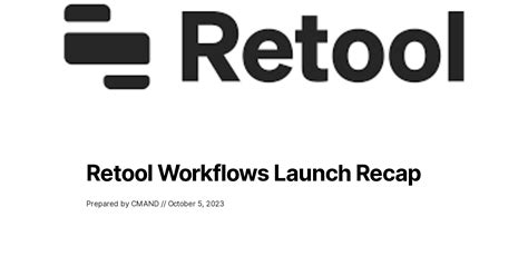 Retool Workflows Launch Recap
