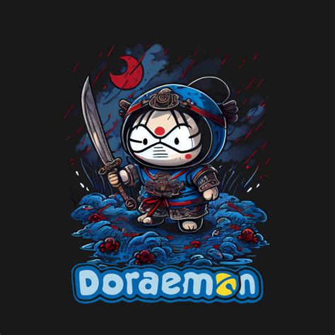 Samurai Doraemon Doraemon T Shirt Teepublic