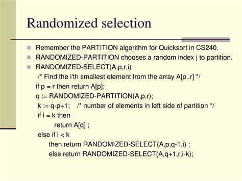 Ppt Lecture 10 Paradigm 8 Randomized Algorithms Powerpoint