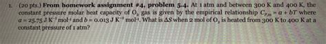 solved 1 20 pts from homework assignment 4 problem