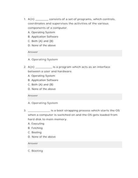 SOLUTION Operating System Mcqs Studypool