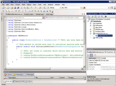 Getting Started With The Data Services Update For NET SP Part OData