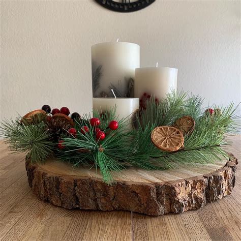 Yule Log Centerpiece Diy Ideas