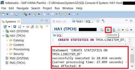 Table Statistics And Its Effect On Query Plans Sap Tutorials