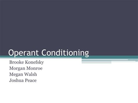 Ppt Operant Conditioning Powerpoint Presentation Free Download Id
