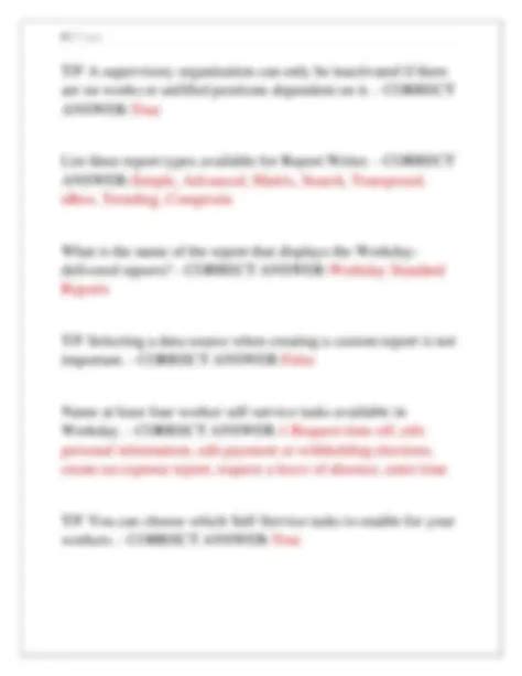 Workday Pro Payroll Certification Exam And Practice Exam Newest 2024 2025 Actual Exam C Exams