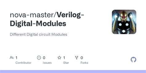 Github Nova Masterverilog Digital Modules Different Digital Circuit