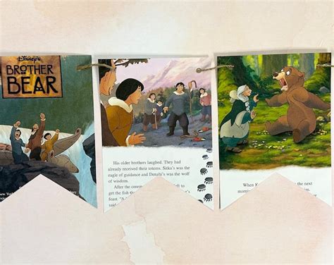 Brother Bear Book Page Banner Bunting Garland Birthday Party Decor